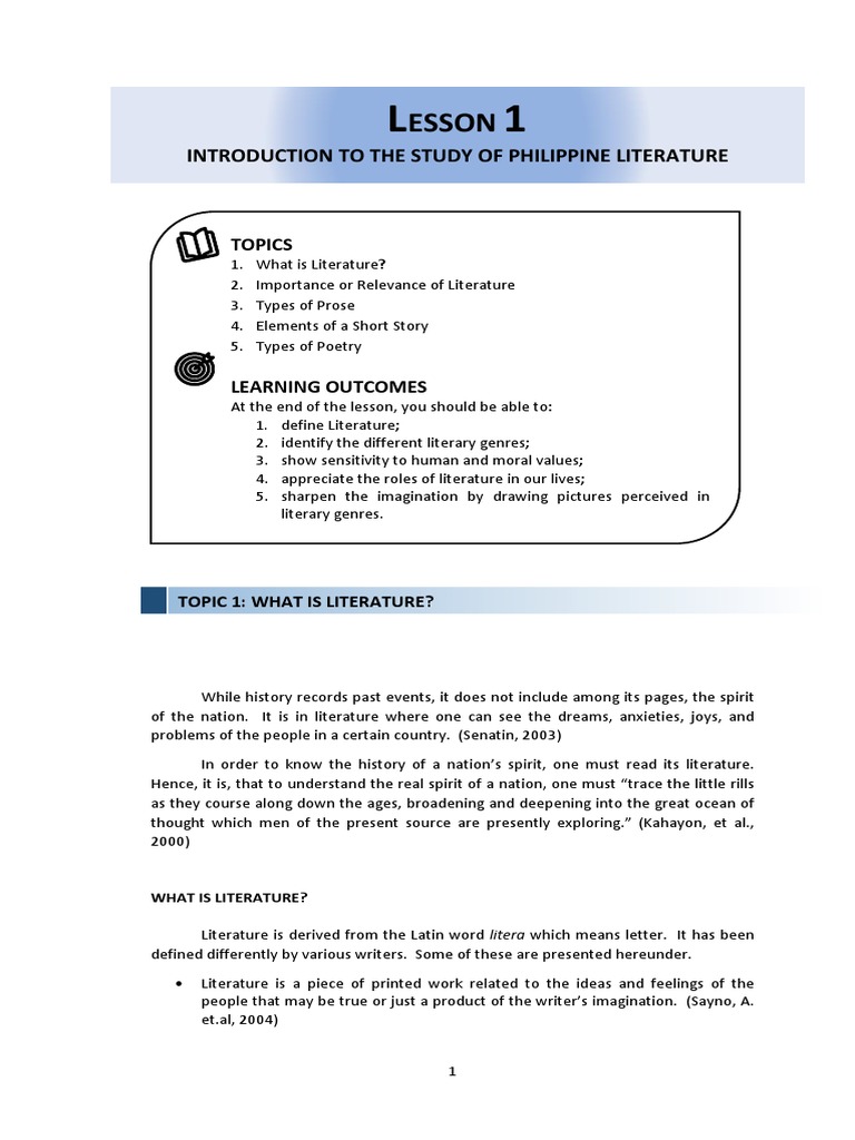 Module in Literature | PDF | Poetry | Narration