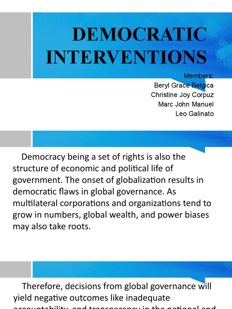 Understanding Democratic Interventions | PDF | Democracy | Political Ideologies