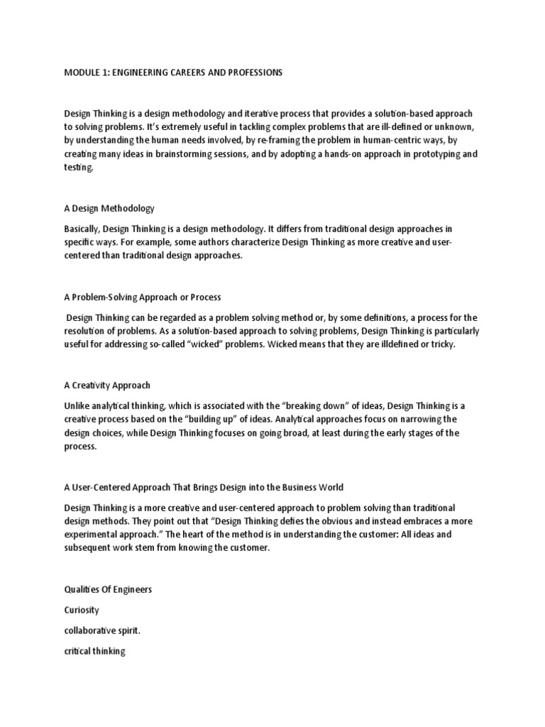 ITEREV | PDF | Engineering | Design Thinking