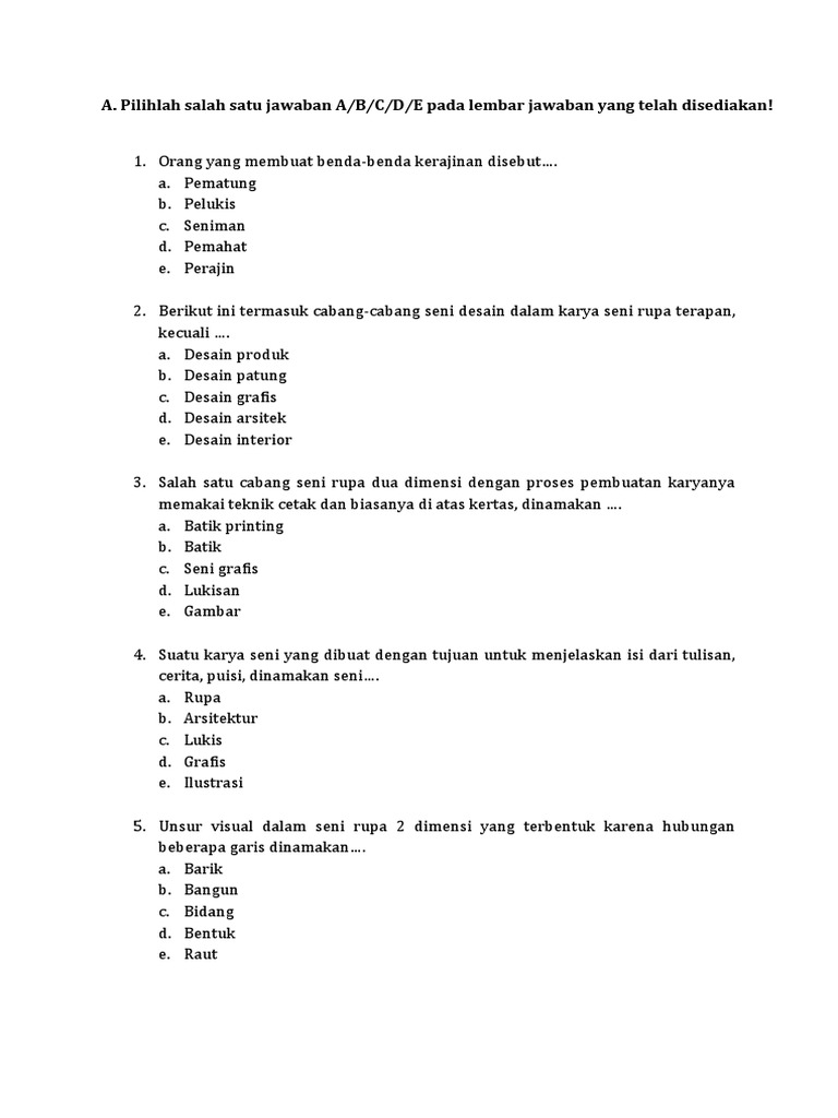 Soal Pas Ganjil SBD KLS X Mipa Tp. 2021-2022 | PDF