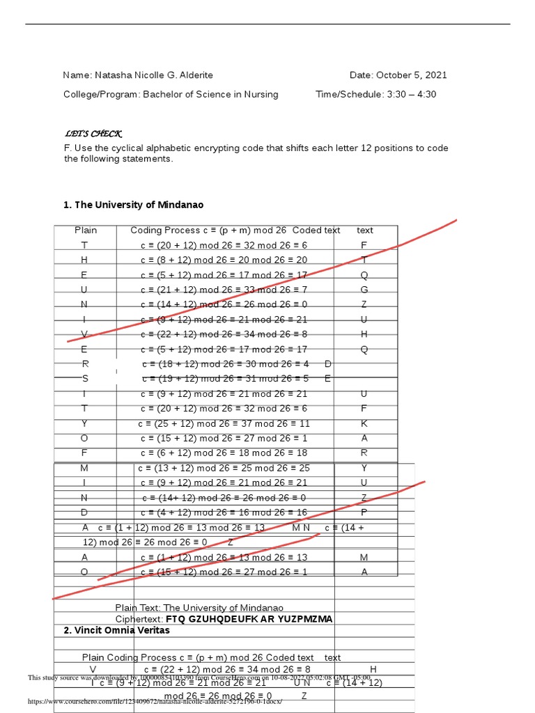 Natasha Nicolle Alderite 5272196 0 1 | PDF | Cryptography | Secure ...