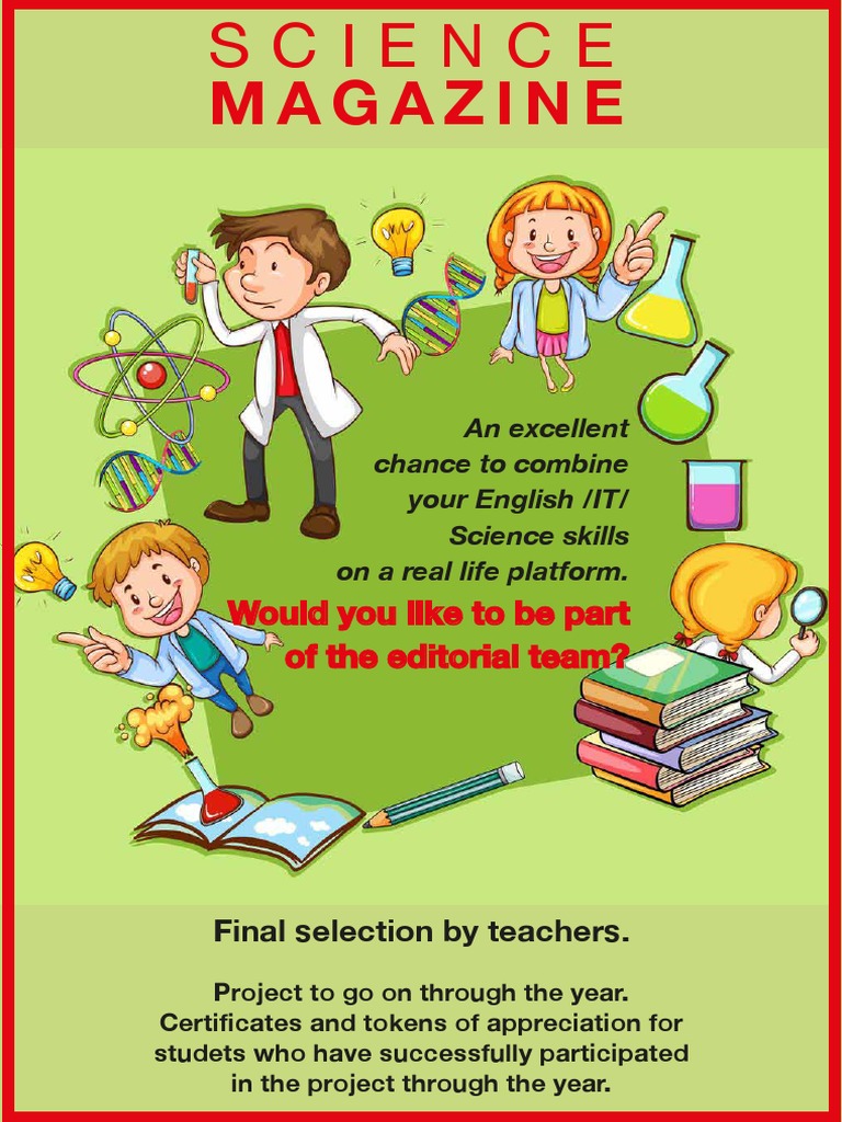 Calling All Young Scientists: An Opportunity to Join the Science ...