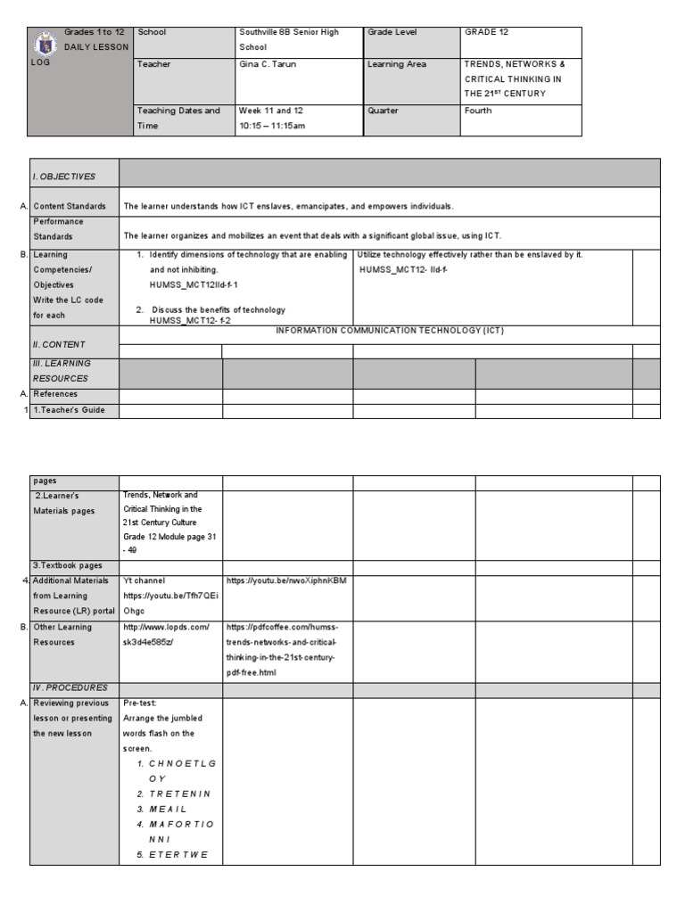 DLP TRENDS Q4 - ICT Dimension, Benefits and Challenges | PDF