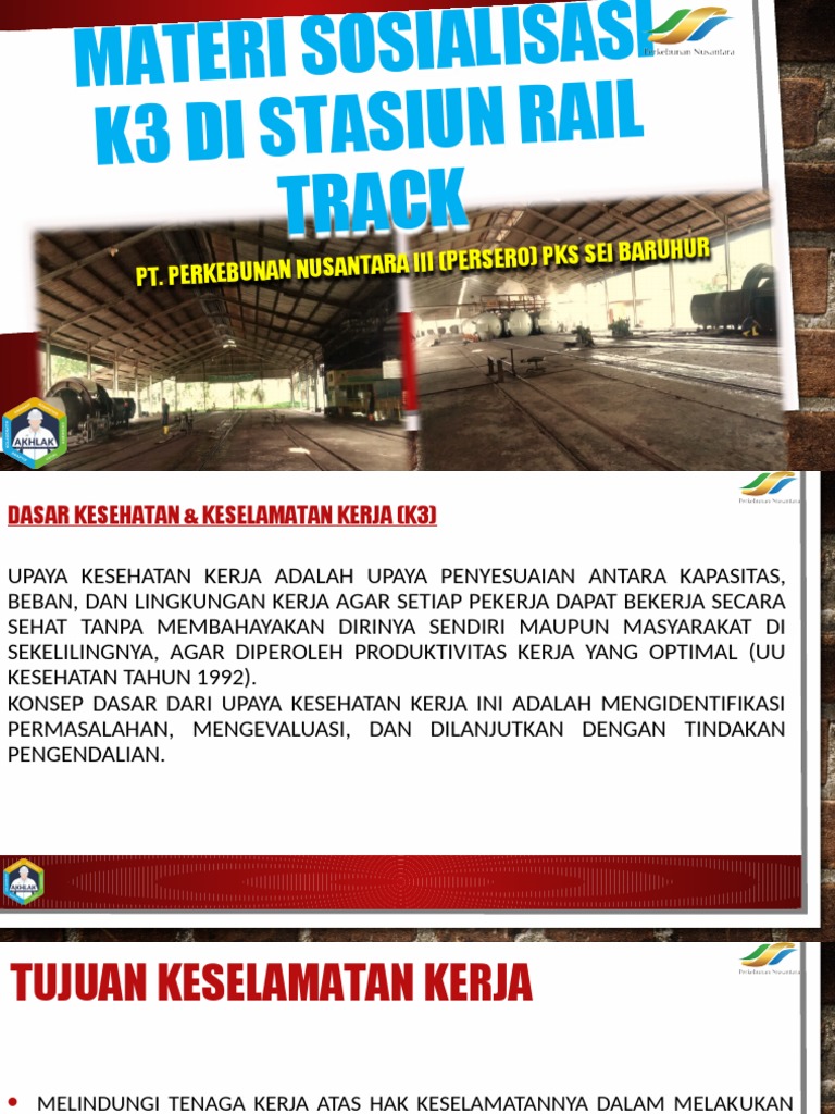 Materi Sosialisasi k3 Di Stasiun Rail Track 1 | PDF | Teknologi & Rekayasa