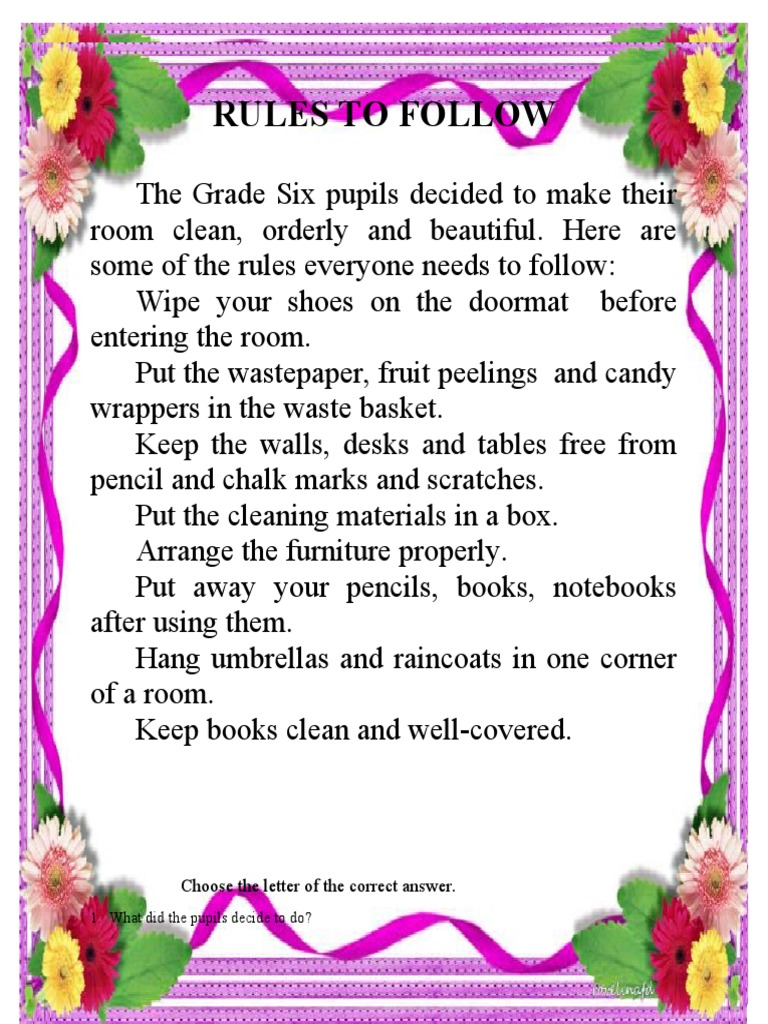 Developing Reading Power 6 of Jennet Gardiola Mercado | PDF | Lunch | Insects