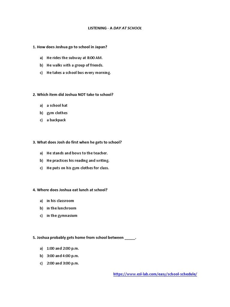 Listenings (6) A2 - Multiple Choice | PDF | Clothing