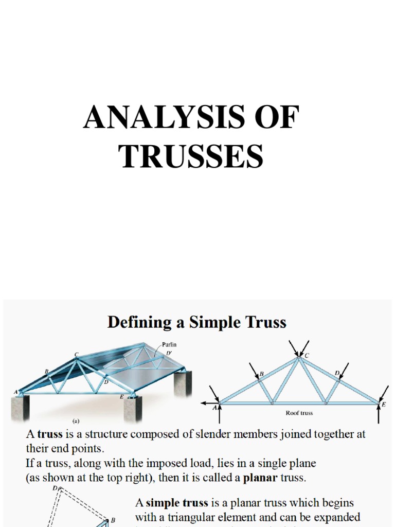 Analysis of Trusses | PDF | Architectural Design | Architecture