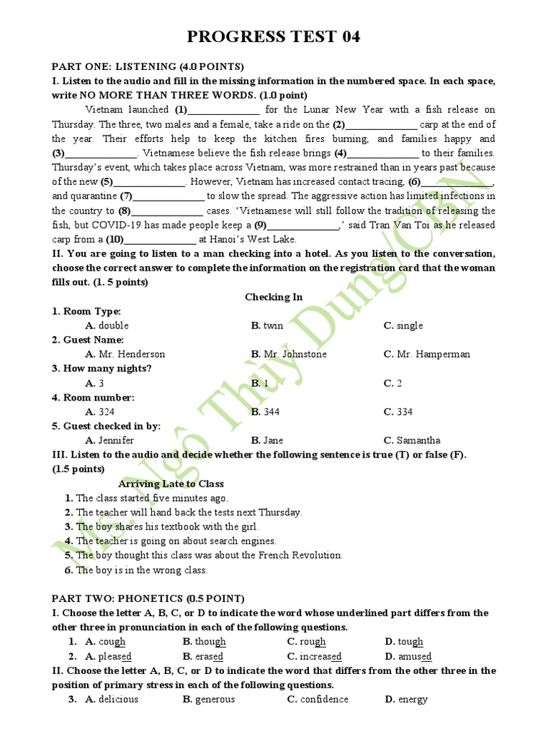 Progress Test 04 | PDF | Sleep | Sleep Deprivation