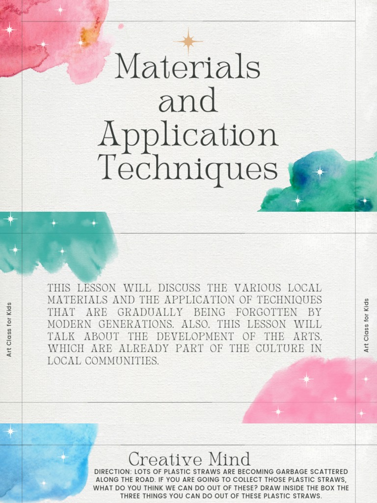 Materials and Application Techniques | PDF