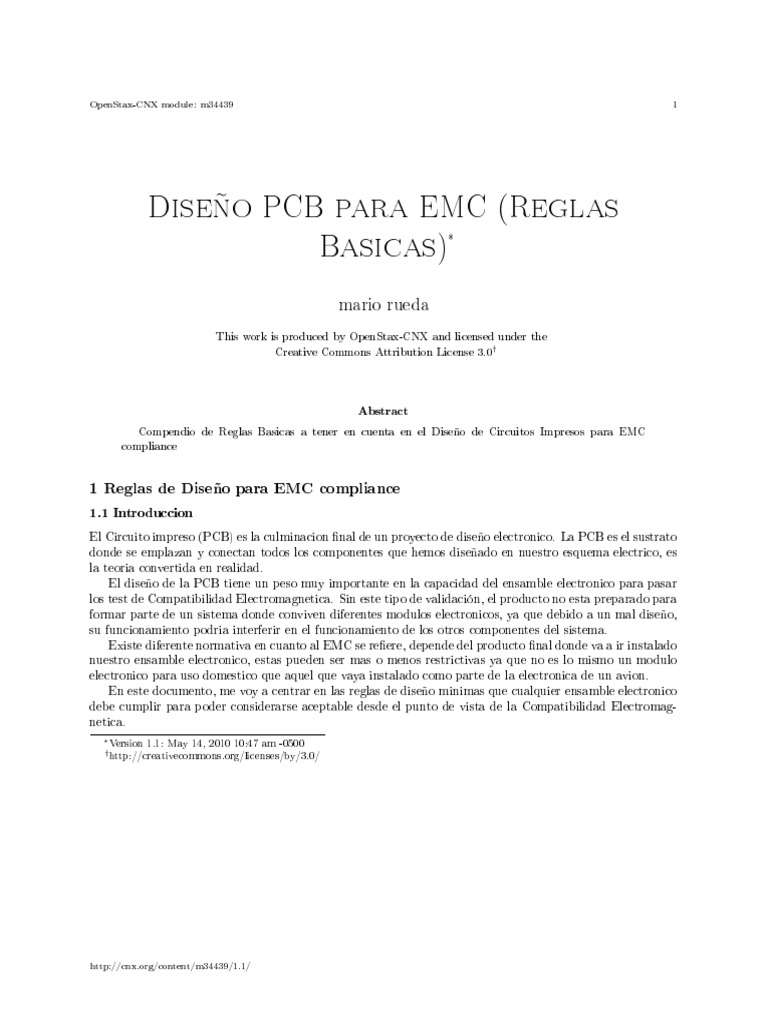 Diseño PCB para Emc Reglas Basicas 1 | PDF