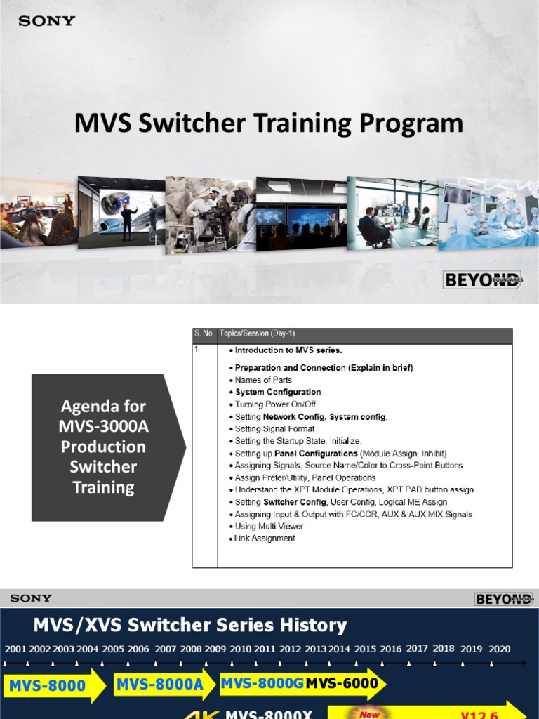 MVS-3000A Switcher Training Guide | PDF | Booting | Computer File
