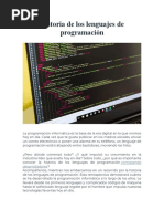Linea Del Tiempo Programación | PDF | Lenguaje de programación | Programación de computadoras