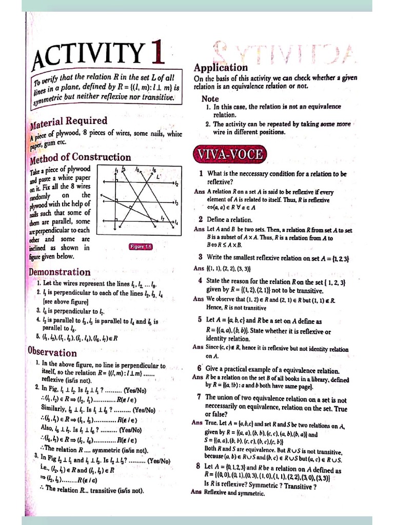 Mat Activities 12th | PDF