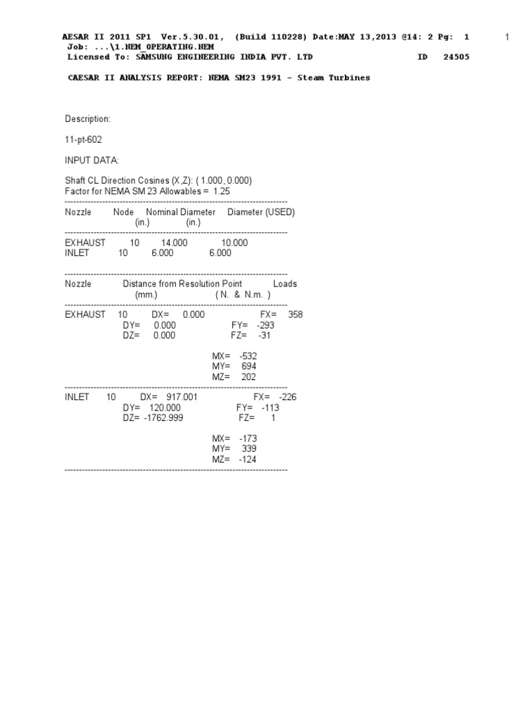 NEMA SM 23 Calculation | PDF | Mechanical Engineering
