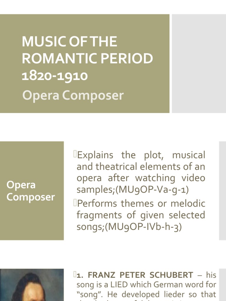 Music of The Romantic Period 1820-1910 | PDF | Opera | Richard Wagner