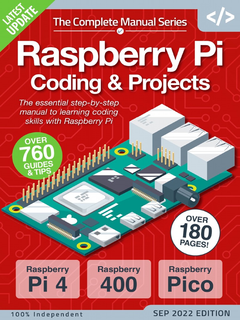 Complete Raspberry Pi Coding & Projects Manual – 15th Edition 2022 | PDF