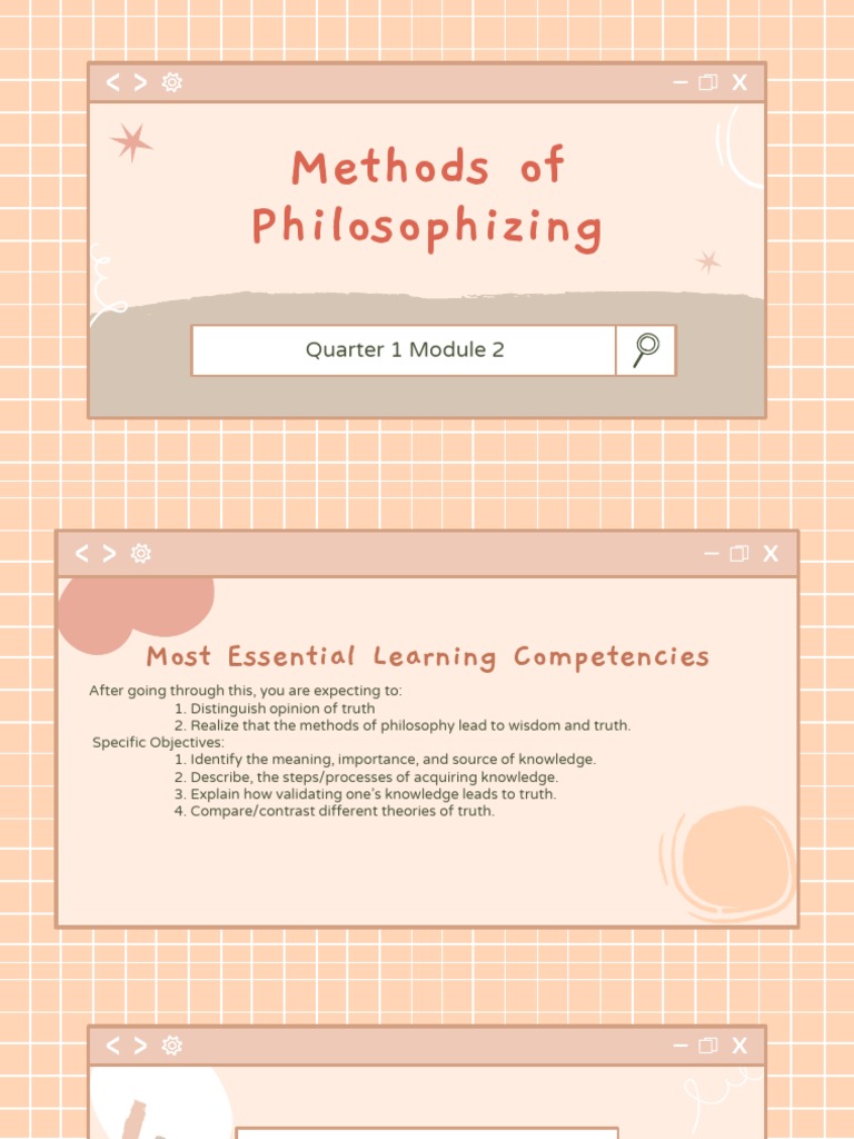 Module 2 Methods of Philosophizing | PDF