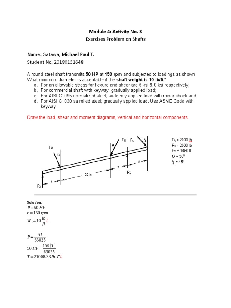 Module 4 Activity No. 3 | Download Free PDF | Building Engineering | Solid Mechanics