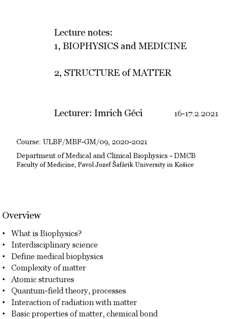 Biophysics | PDF | Radioactive Decay | Electron