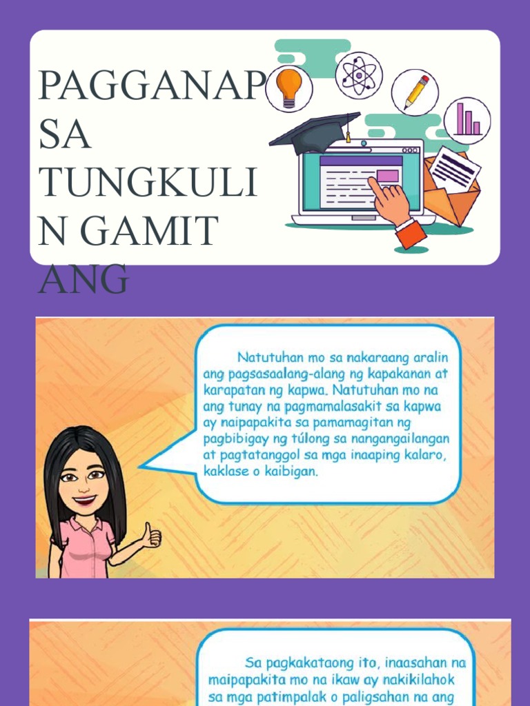ESP 5 Q2 Modyul7-8 Pagganap Sa Tungkulin Gamit Ang Teknolohiya (1920 × ...