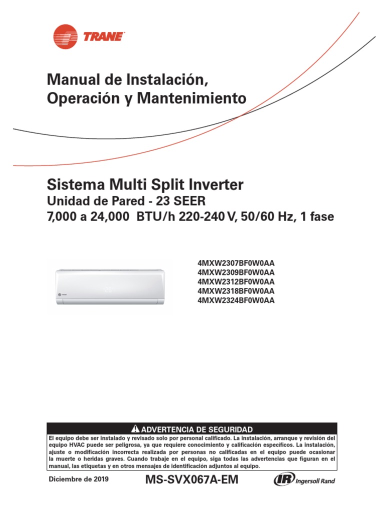 Manual de Usuario Inverter 23 | PDF | Aire acondicionado | Control remoto