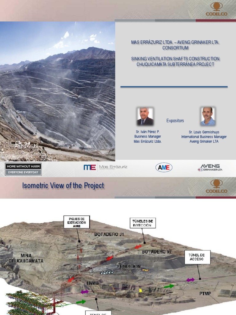 Mas Errázuriz Ltda. Aveng Grinaker Lta. Consortium Sinking Ventilation ...