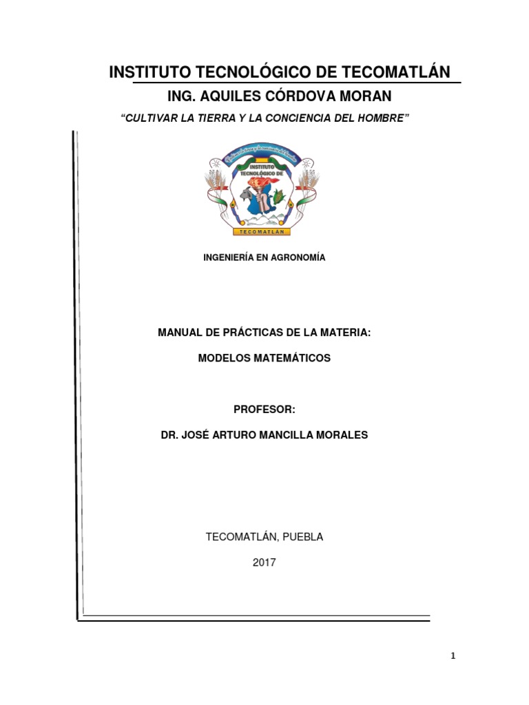 Manual de Pract-Modelos Mat | PDF | Archivo de computadora | Matlab