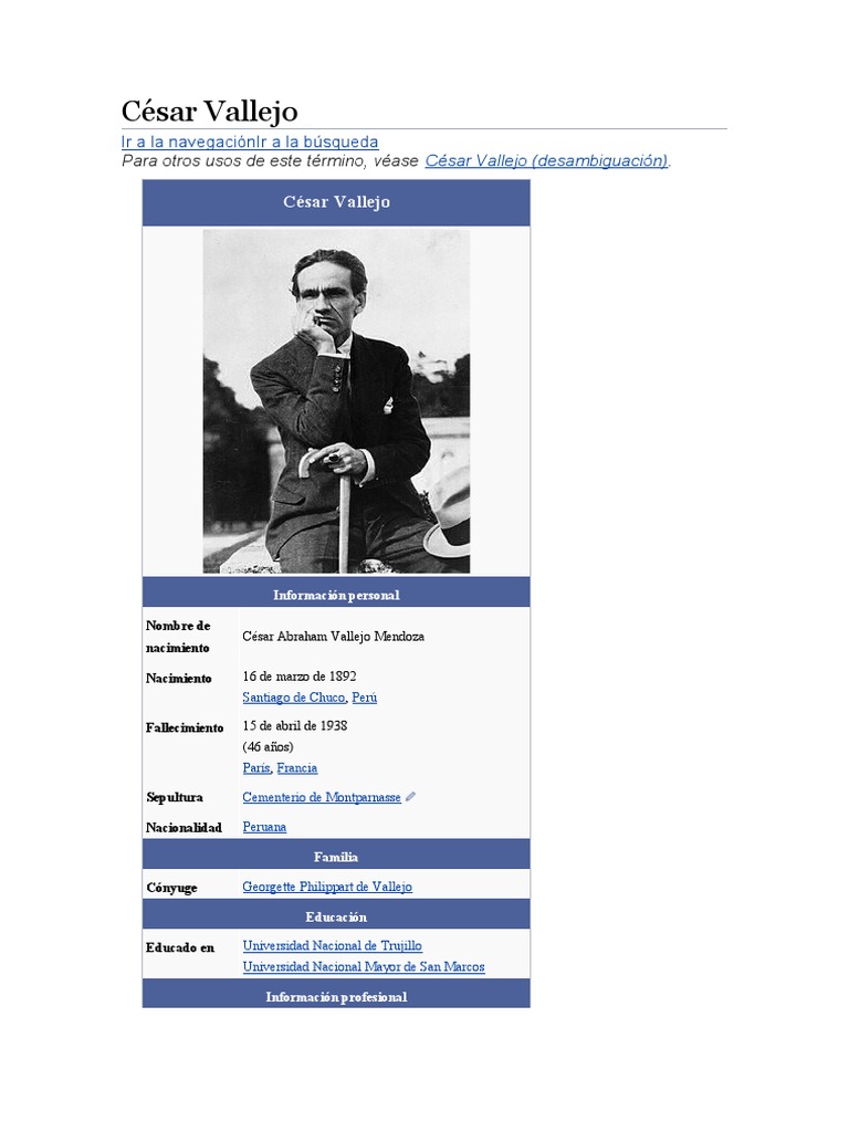 César Vallejo | PDF | Clásicos