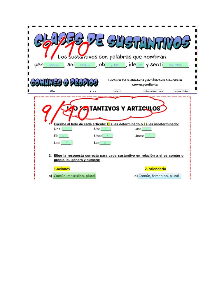 Sustantivos y Articulos | PDF