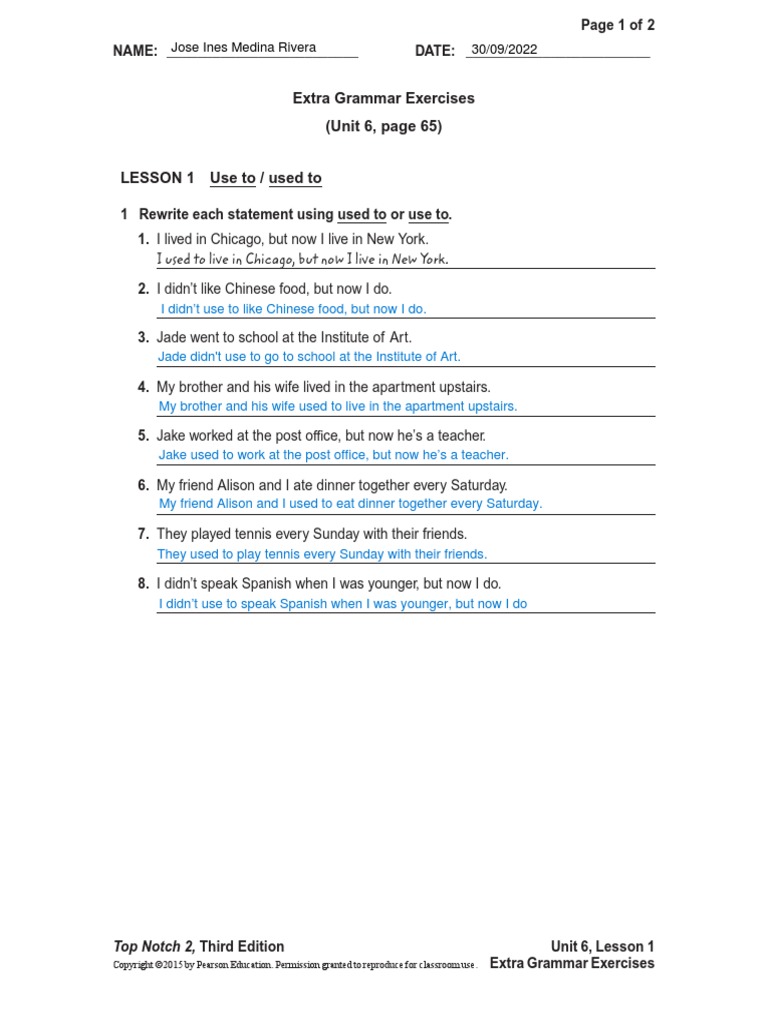 Grammar Exercises 1 | PDF | Computing