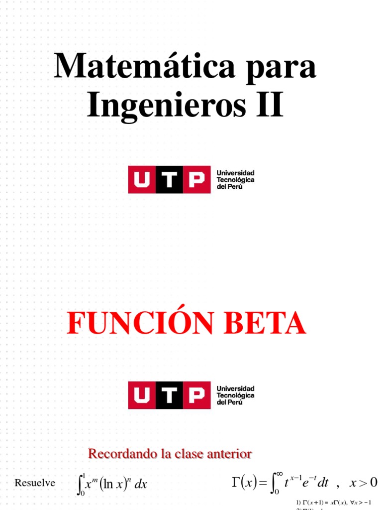 S04.s1 Material Función Beta | PDF | Integral | Cálculo