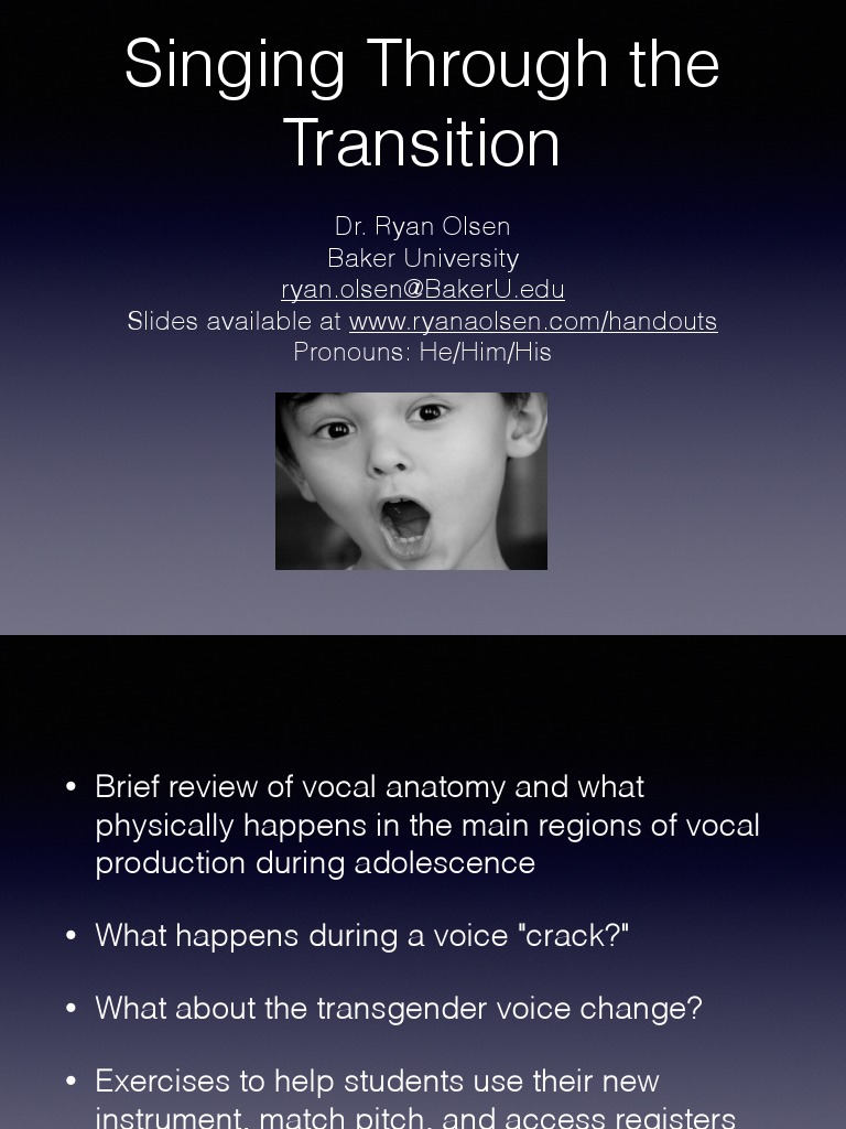 Transgender Voice Transition Techniques | PDF | Wellness