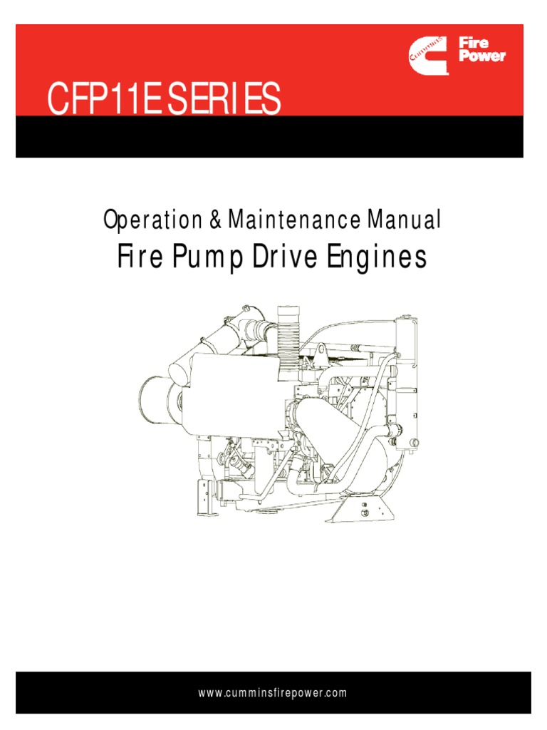 Cfp11E Series: Fire Pump Drive Engines | PDF | Abrasive | Piston
