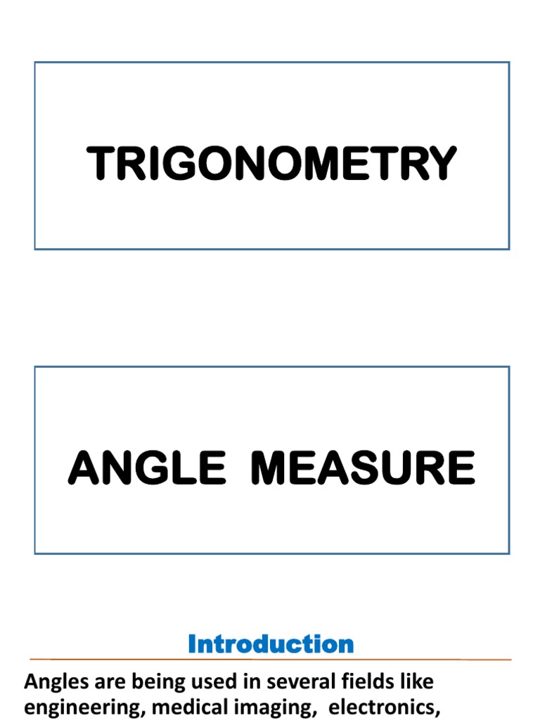 Angle Measures | PDF | Angle | Physical Quantities