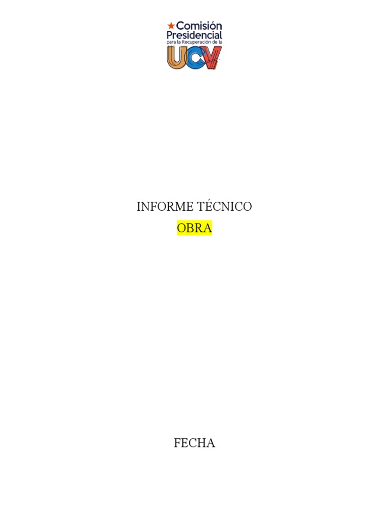 Plan Ucv Informe Tecnico Formato 001 20220823 | PDF | Archivo de computadora