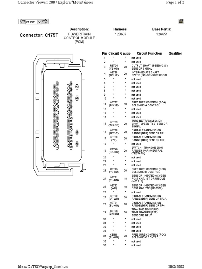 Conector PCM | PDF | Vehicle Technology | Electricity
