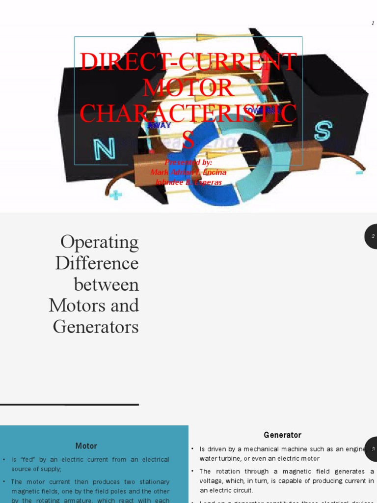 Direct-Current Motor Characteristics | Download Free PDF | Electric ...