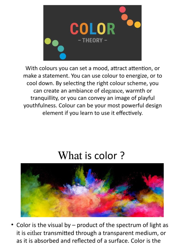 2-Color Theory | PDF | Color | Visual System