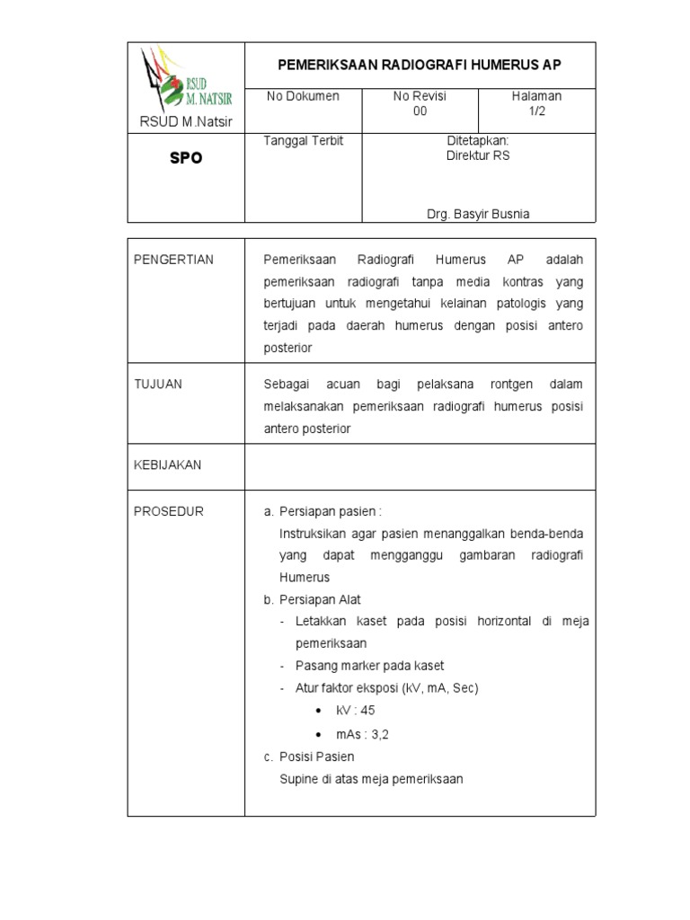 SPO Humerus AP | PDF