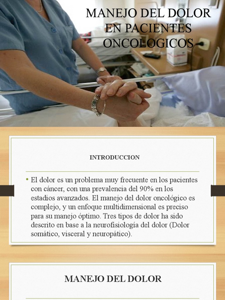 Manejo Del Dolor en Pacientes Oncologicos | PDF | Dolor | Cáncer