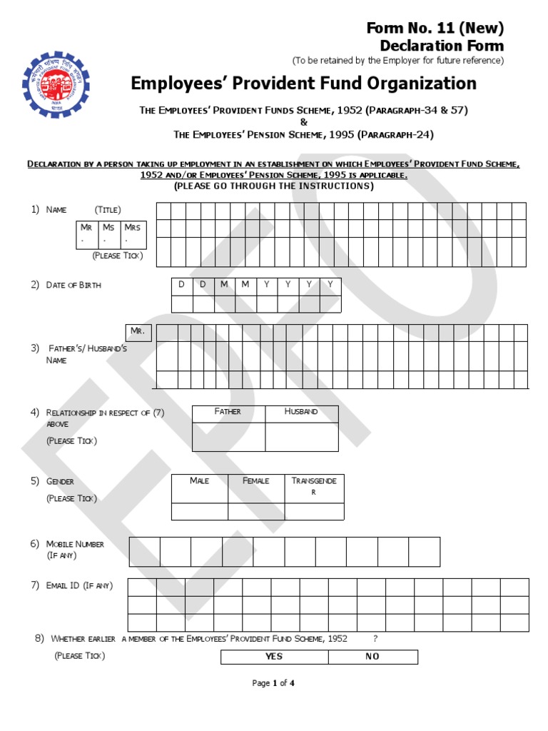 Revised Declarations Form 11 | PDF | Government And Personhood | Government