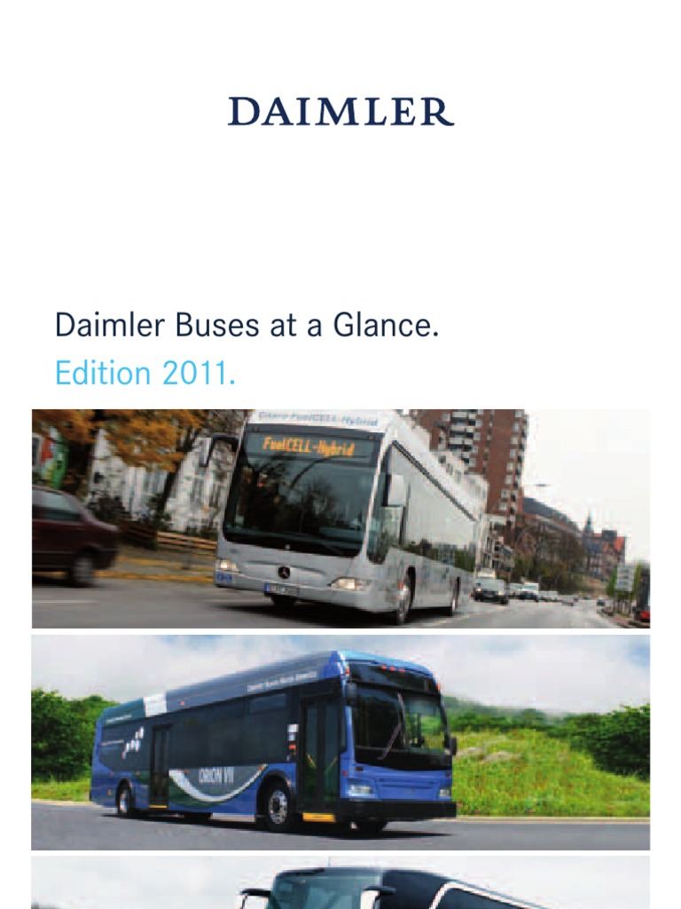 Overview of Daimler Buses 2011 | PDF | Daimler Ag | Hybrid Vehicle