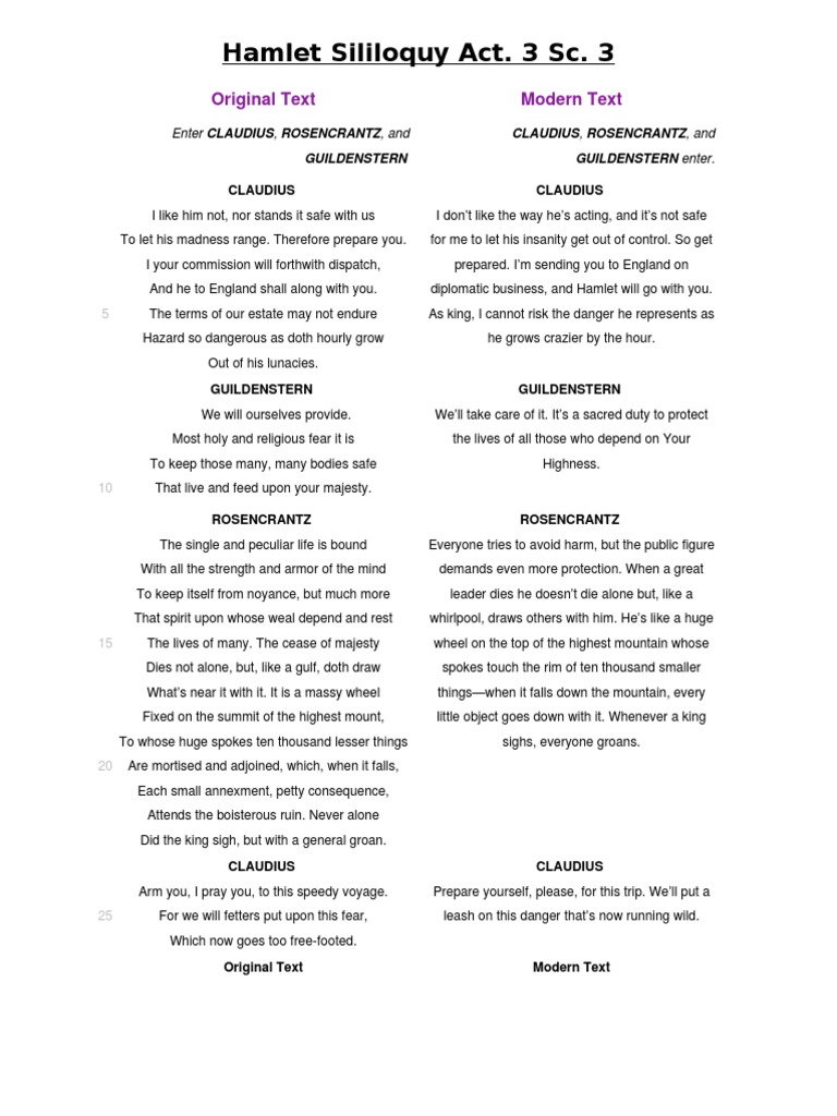 Hamlet Act 3 Scene 3 Analysis | PDF | Religion & Spirituality