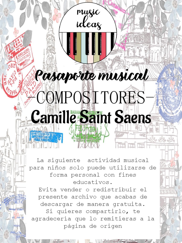 Camille Saint Saens | PDF | Ciencias sociales | Arte