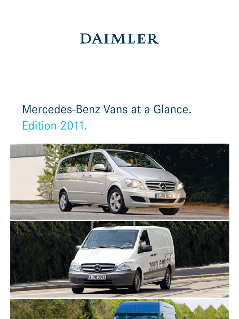 Daimler Mercedes Benz Vans at A Glance | PDF | Daimler Ag | Mercedes ...