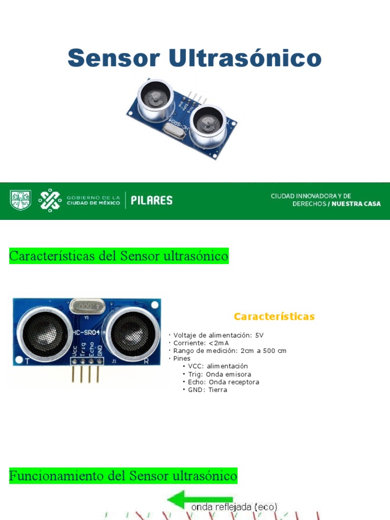 Sensor Ultrasónico | PDF | Electricidad | Informática