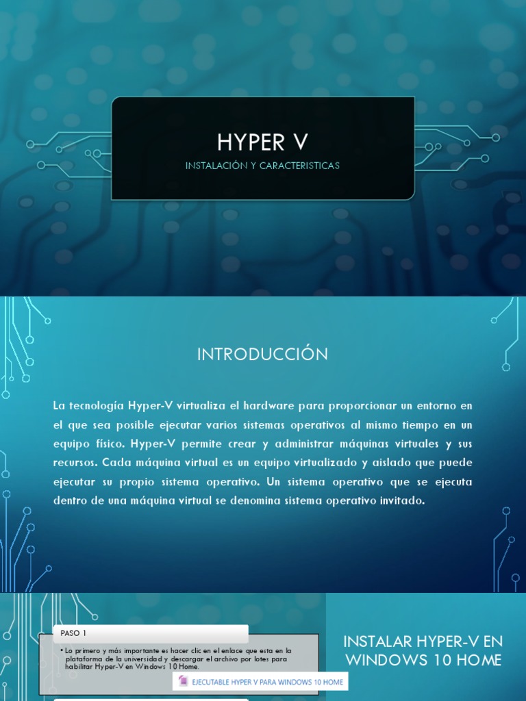 Hyper V | PDF | Ingeniería de software | Ingeniería Informática