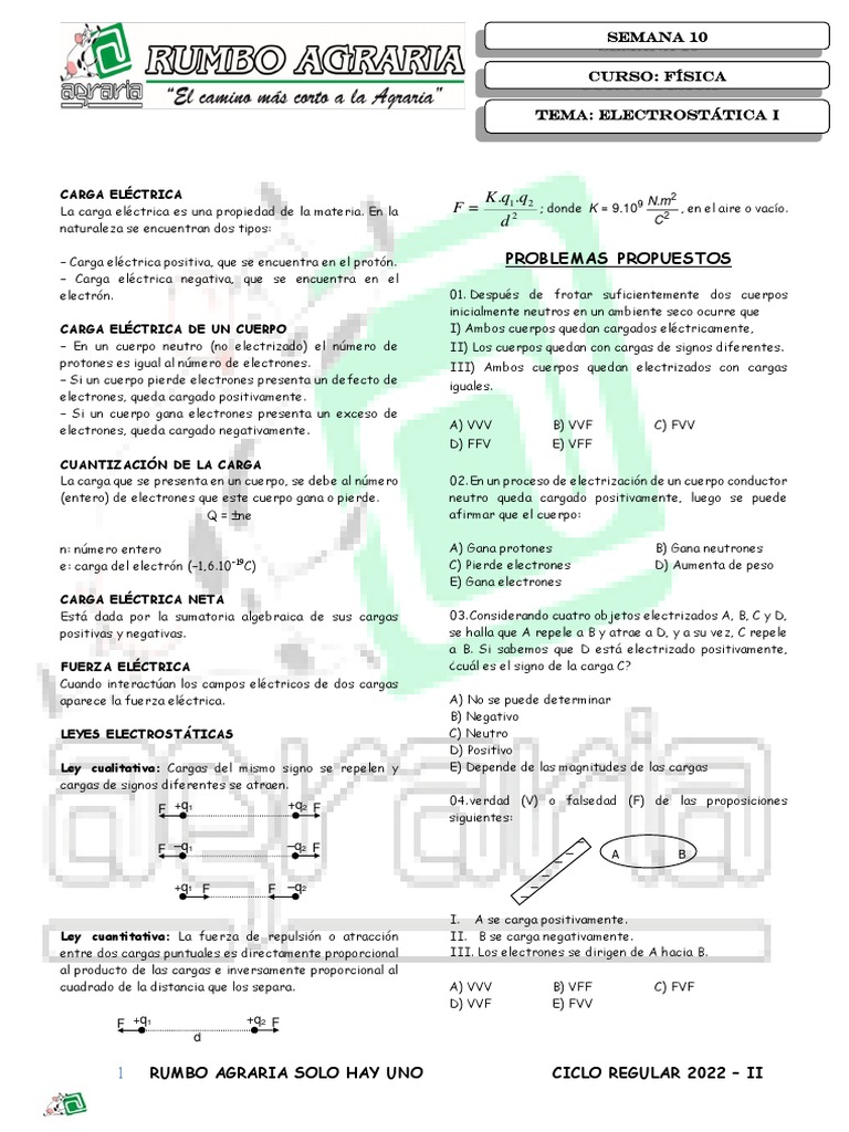 Libro # 2 Física Páginas 58 61 | PDF | Carga eléctrica | Electrostática