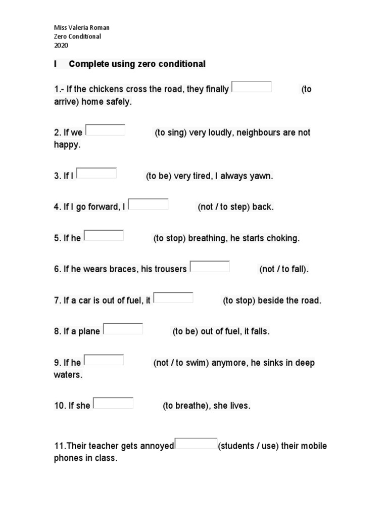 Zero Conditional 2 | PDF | Language Arts & Discipline