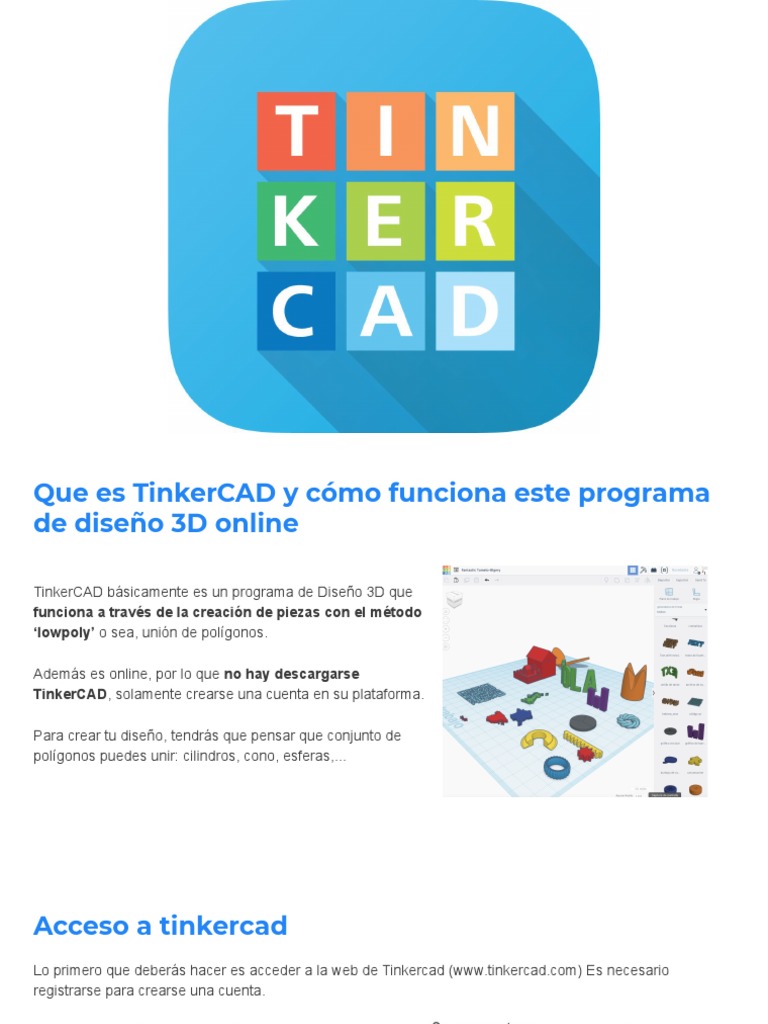 02 - Presentación TINKERCAD | PDF